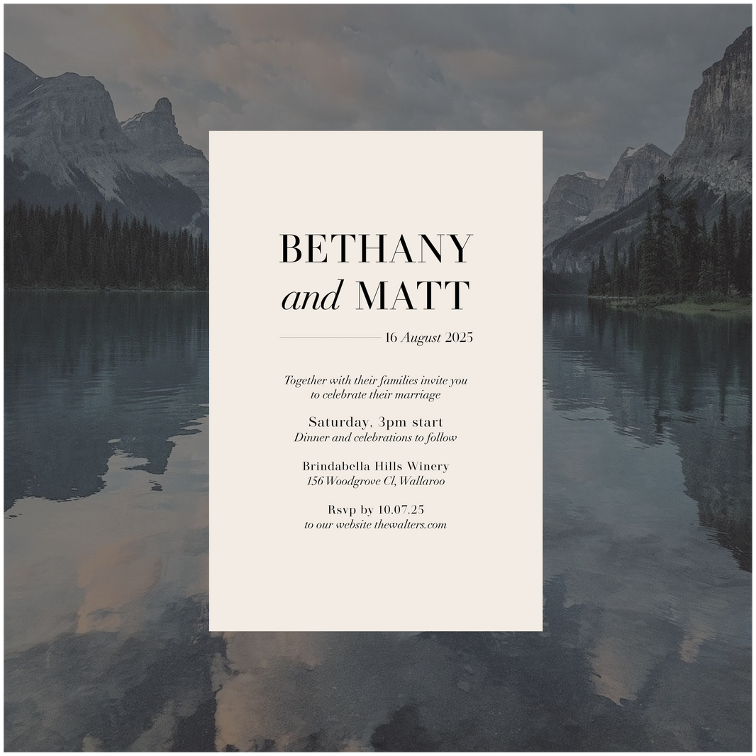 Single Invitations – maeke