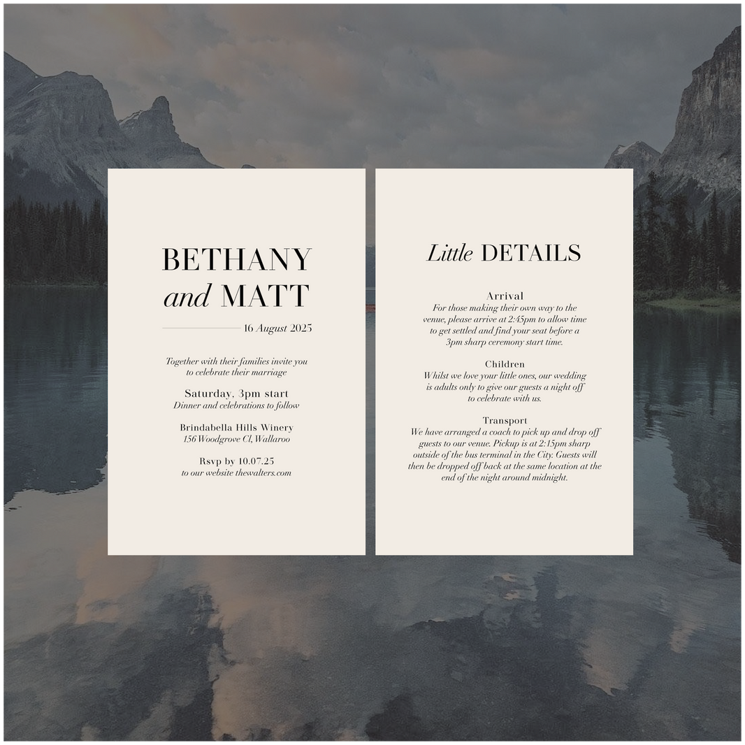 Single Invitations – maeke