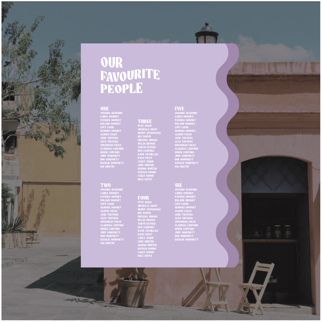 Seating Chart – maeke